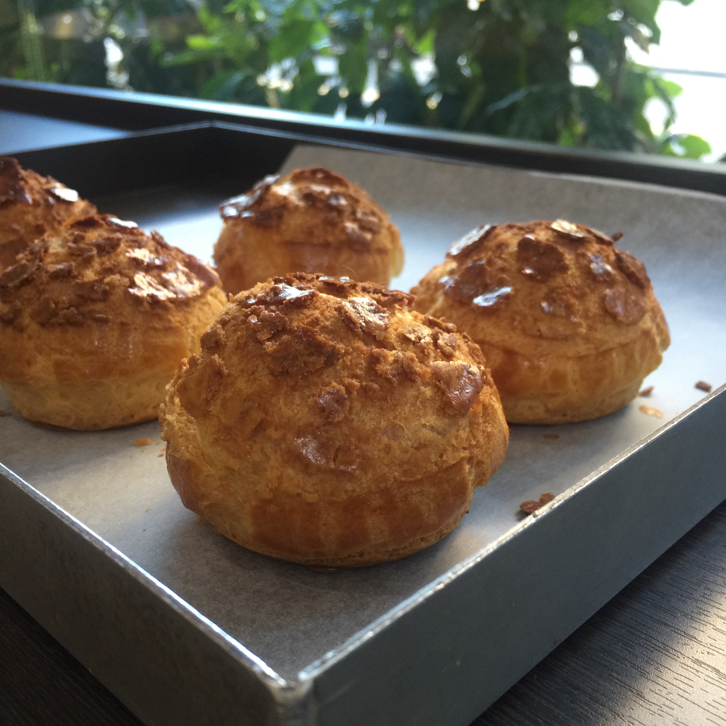 【Fuafua Chiffon】純生卡士達手工泡芙 (6入一盒) - 哈亞極品咖啡有限公司